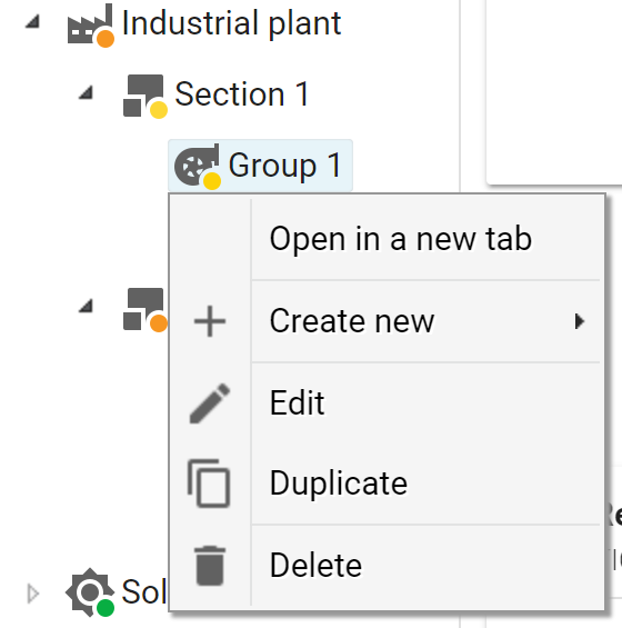 New Asset Hierarchy Tree Contextual Menu | Power-MI